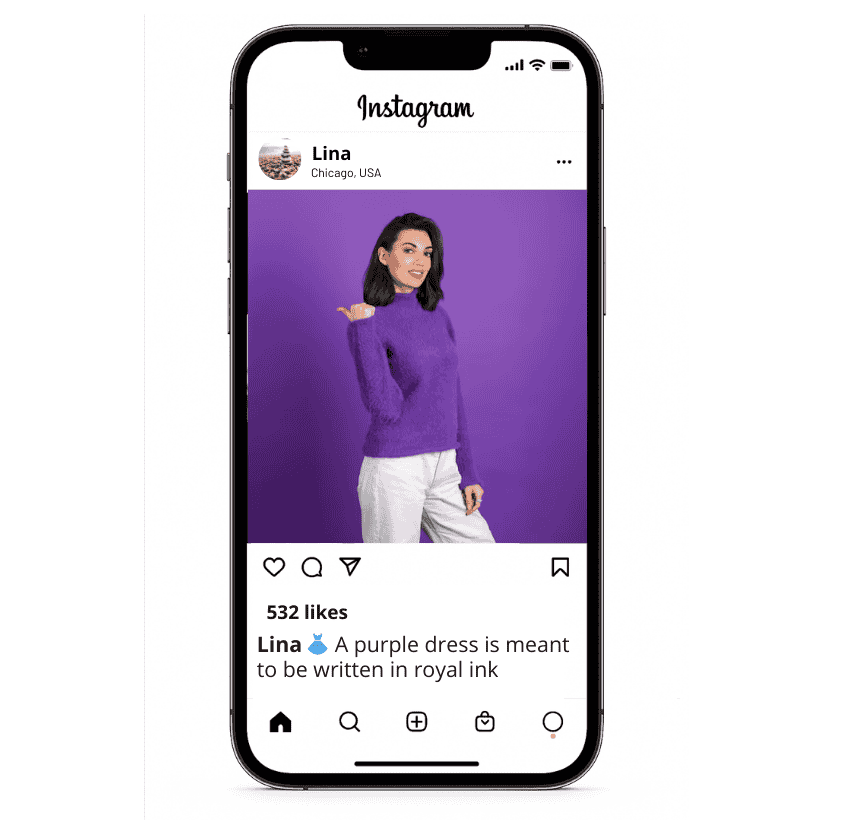 150+ légendes violettes Instagram (17 listes curatées)